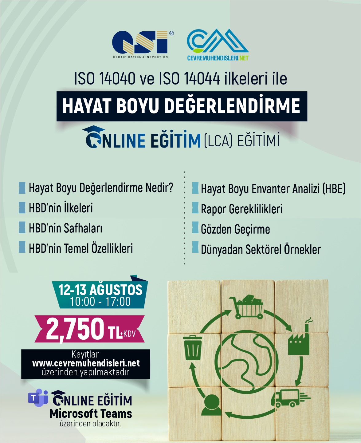 Eğitim - Iso 14040/44 yaşam döngüsü analizi / (lca - life cycle ...